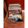 A collection of long playing and single records