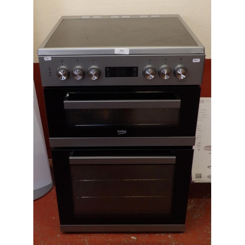 A Beko halogen top electric cooker