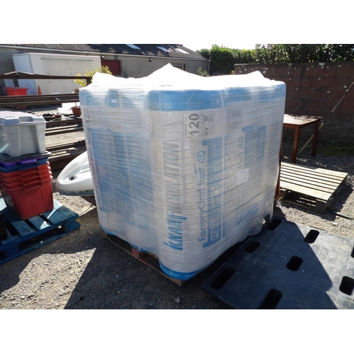 Twelve rolls of factory clad insulation