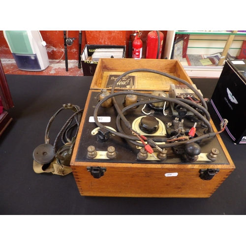 A WW2 morse code and radio training set