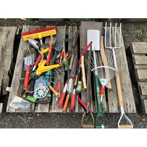 A range of Wolf interchangeable garden tool attachments, various other ...