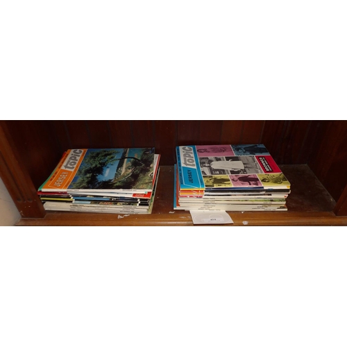 A quantity of mid century Jersey Topic magazines