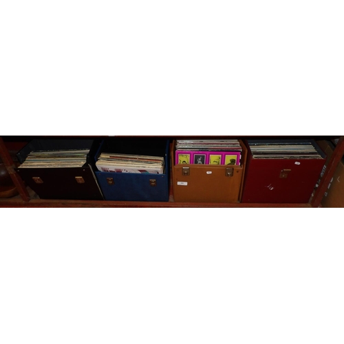 An enormous assortment of long playing records