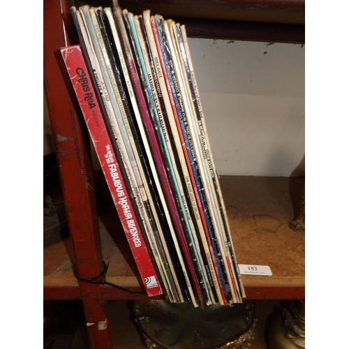 A collection of long playing records