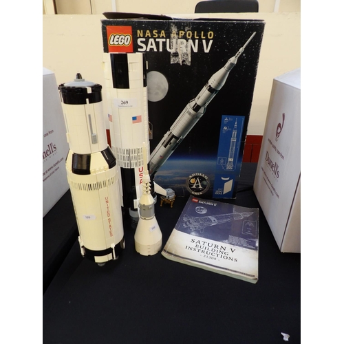 A Lego Nasa Apollo Saturn V model set no. 1969