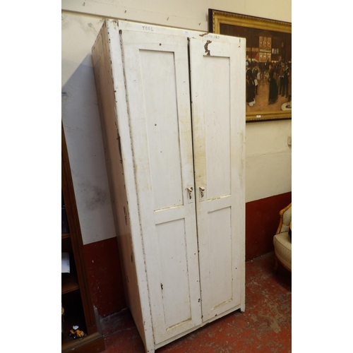 A German World War II double uniform locker - a remnant of the German ...