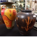 Two art pottery vases of large proportion