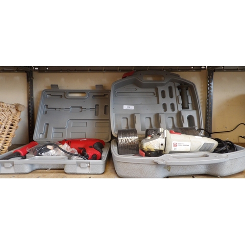 A Dirt Devil hammer drill together with a Performance Power angle ...