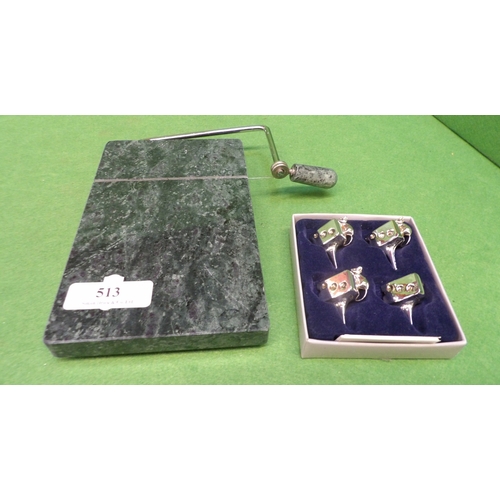 A marble cheese cutter together with a set of four mice and cheese name ...