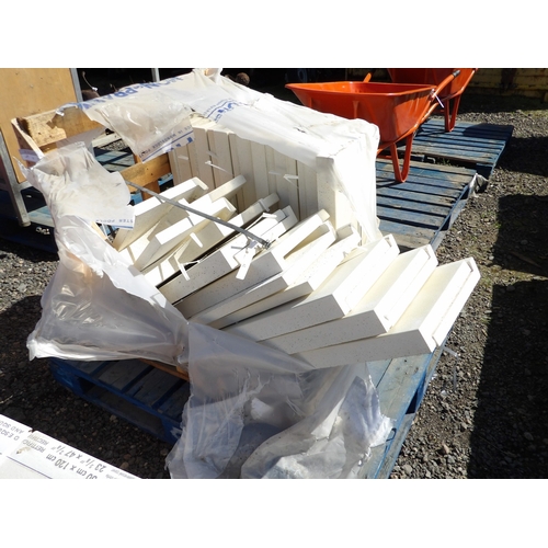 A pallet of stone cladding/edging - new