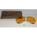 A pair of Ray-Ban Ambermatic all weather sunglasses