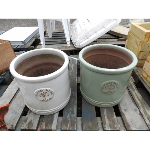 Two large Heritage Garden planters