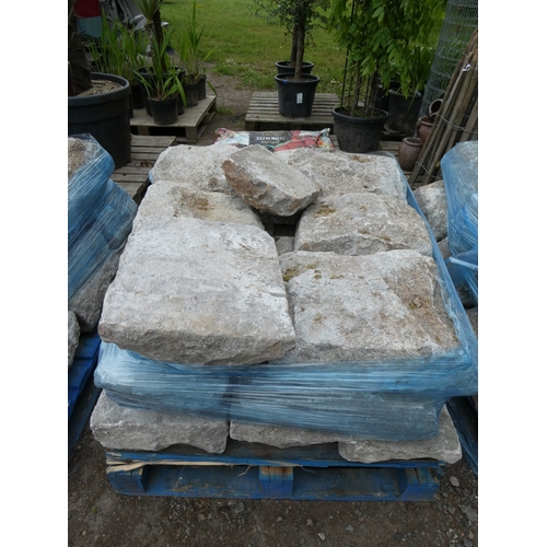 A pallet of granite flag stones