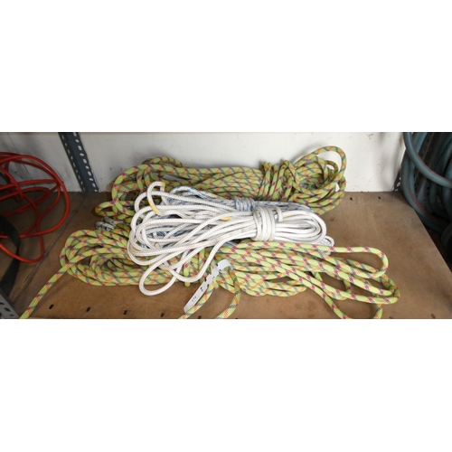 Various coils of rope