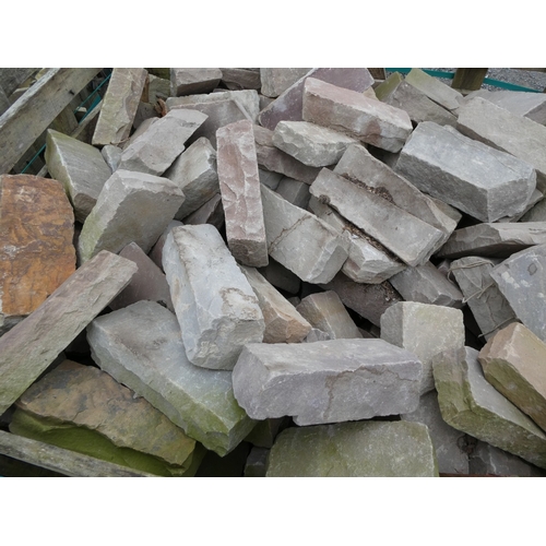 Three pallets of natural stone blocks