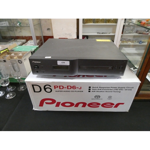 A Pioneer PD-B6-J Super Audio compact disc player