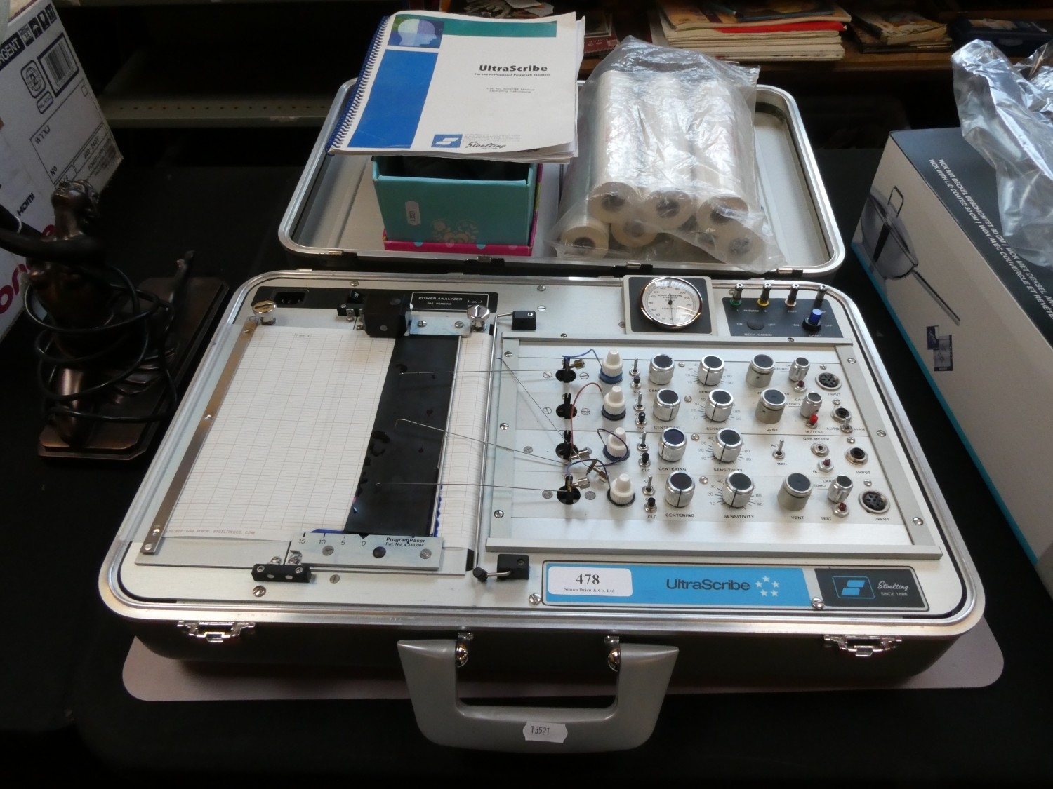 An UltraScriba professional polygraph machine