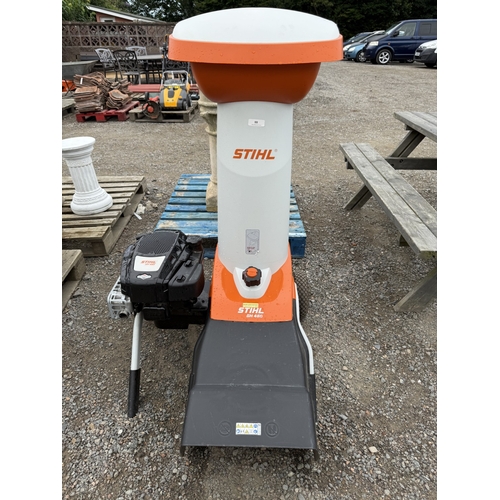 A Stihl GH460 motorised chipper/shredder