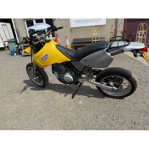 A 2001 CCM 604E Supermoto motorcycle J10765, odometer reading 6,587 miles