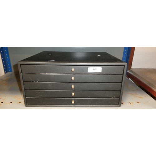 A five drawer wrist watch strap storage chest - for sale by authority ...