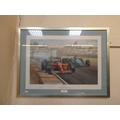 "Ferrari 100" a signed limited edition motor racing print