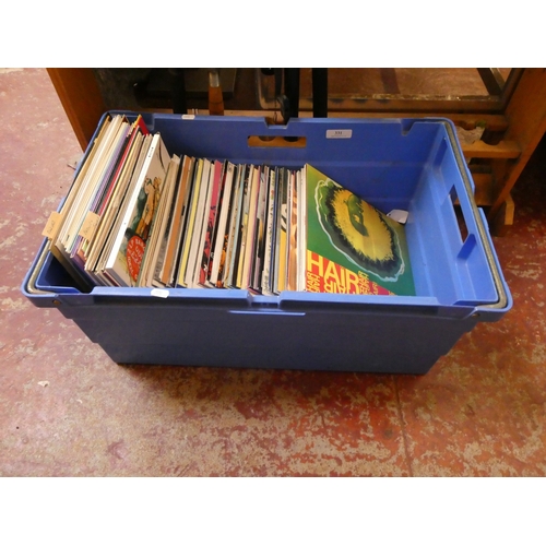 A large and varied accumulation of long playing records