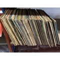 A large and varied accumulation of long playing records