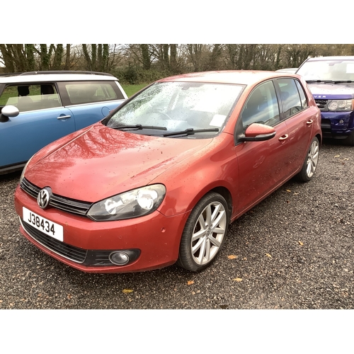A 2010 Volkswagen Golf GT 1.4 FSi five door hatchback J38434 (petrol ...