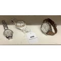 Three Fossil wrist watches