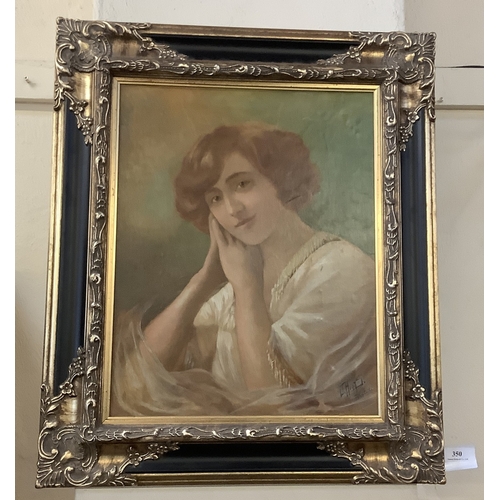 Portrait of a Woman signed J. Higgs, Brixham