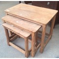Mouseman Oak Nest of Tables