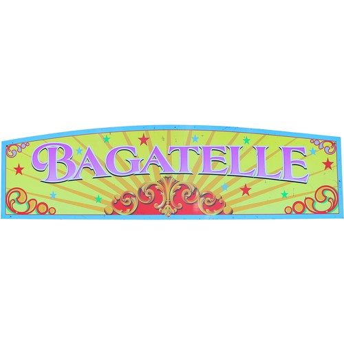 Bagatelle Fairground Game Sign printed vinyl on aluminium laminate sign ...