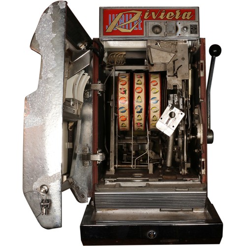 Jubilee Riviera Fortune Fun Coin Operated One Arm Bandit Slot Machine ...