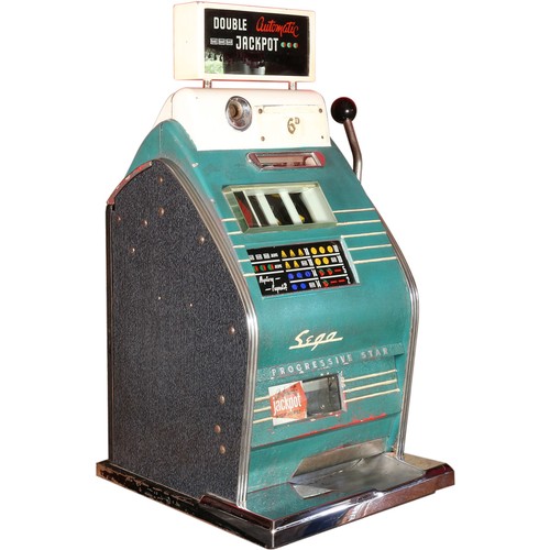 Sega Progressive Star Coin Operated One Arm Bandit Slot Sega Progressive Star Coin Operated One Arm Bandit Slot