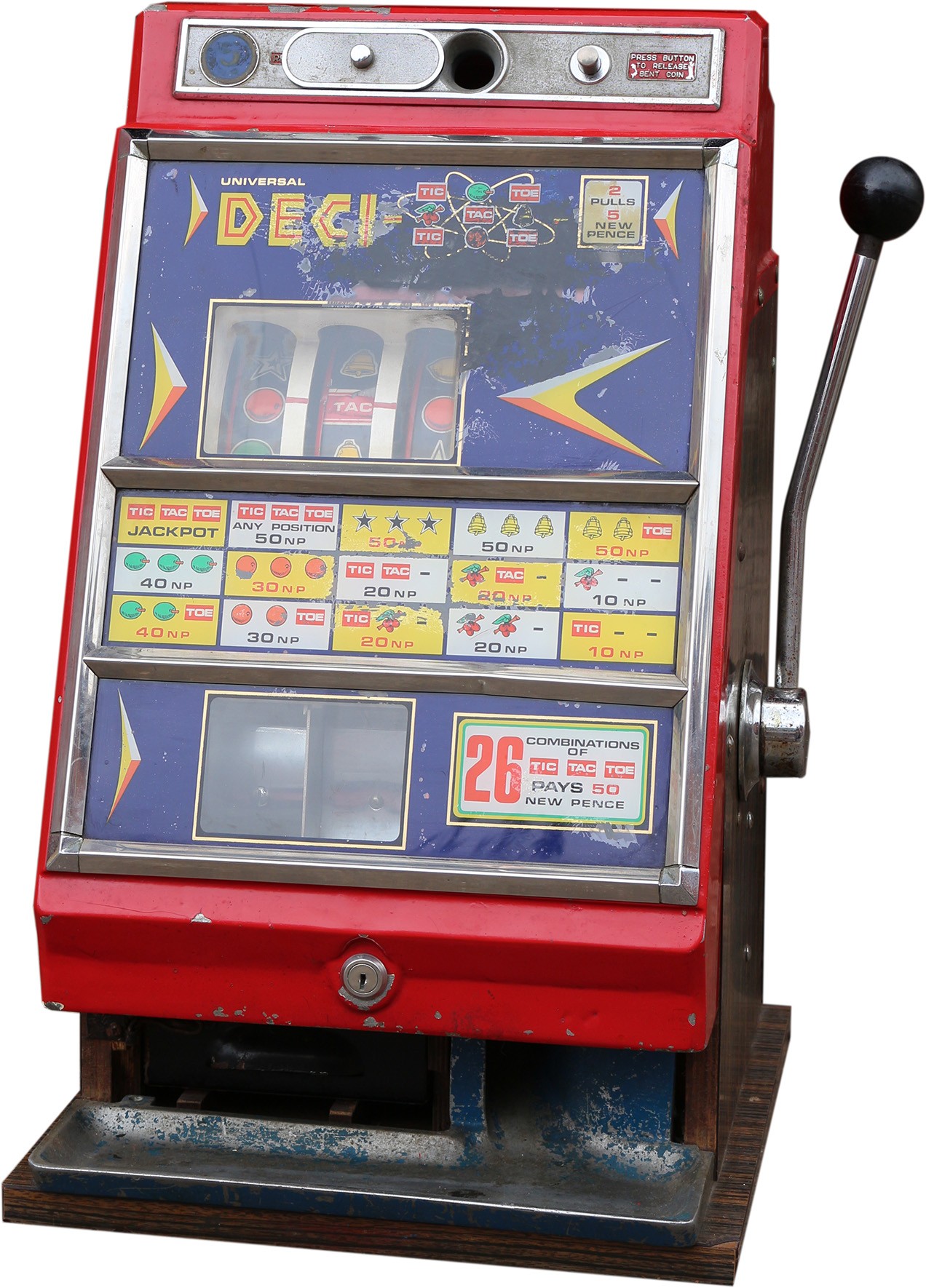 Jubilee Coin Operated One Arm Bandit Slot Machine coin operated one arm ...
