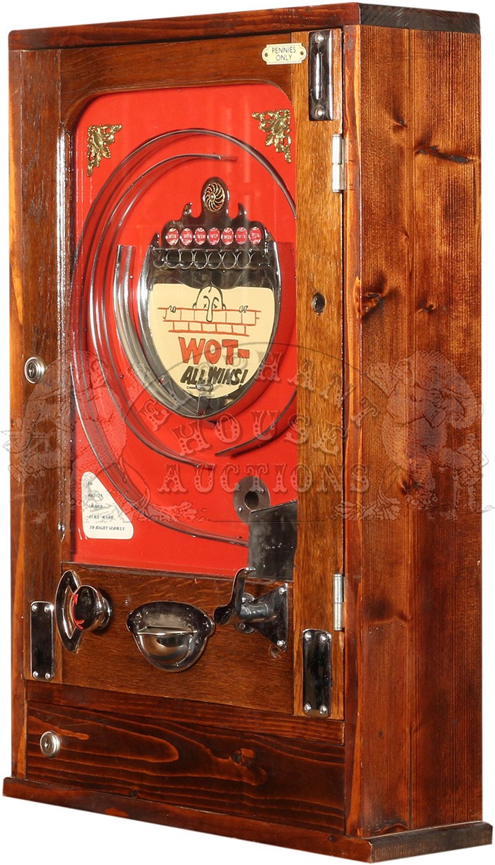 Wot-All-Winners Vintage Coin Operated Allwin Slot Machine by Oliver ...