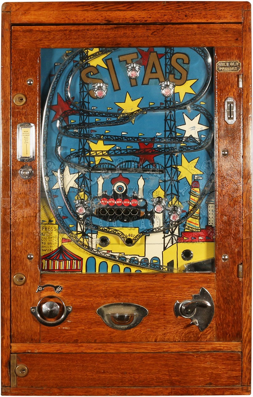 Sitas Vintage Coin Operated Allwin Slot Machine by A. W. Bolland ...