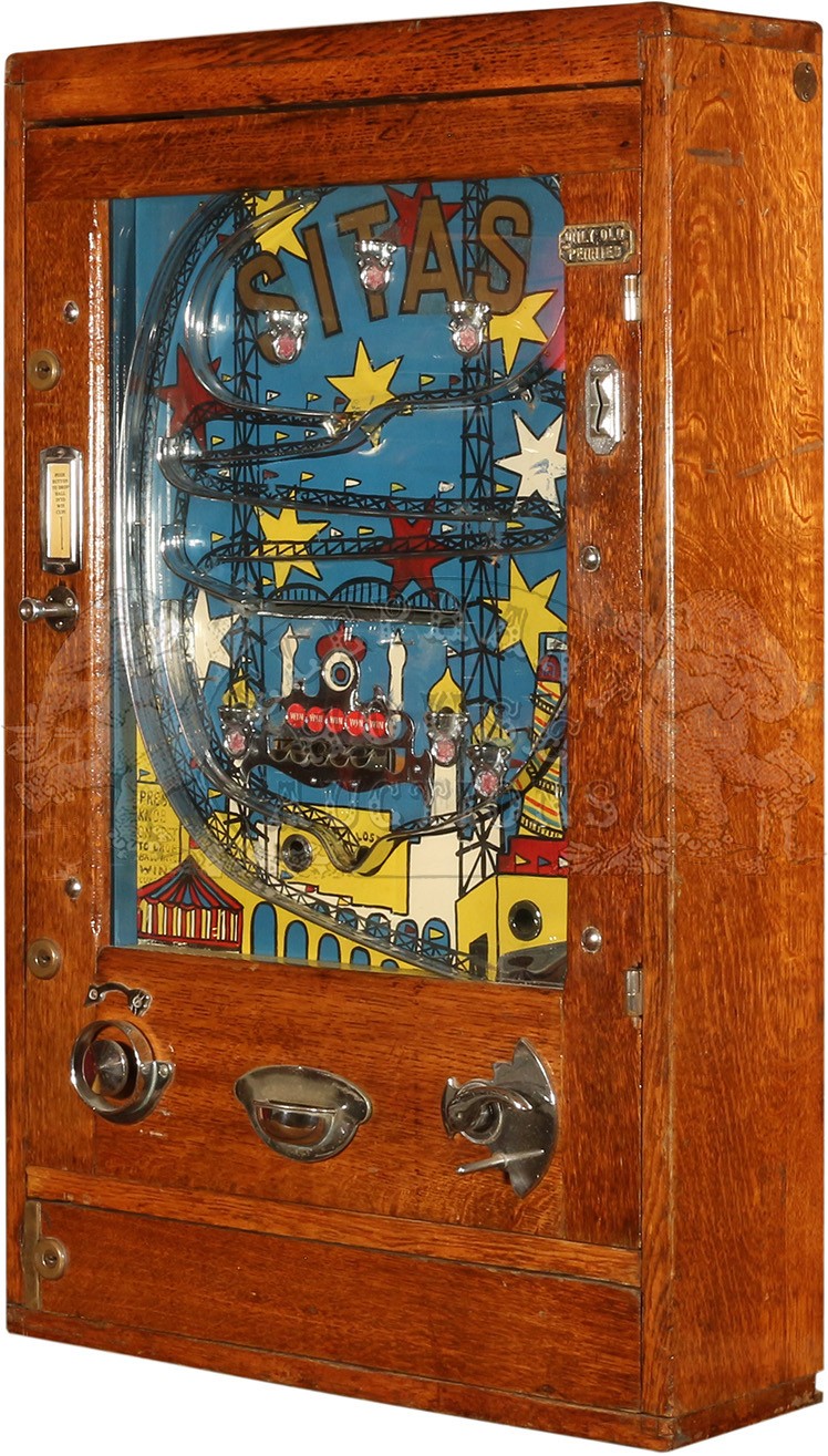 Sitas Vintage Coin Operated Allwin Slot Machine by A. W. Bolland ...