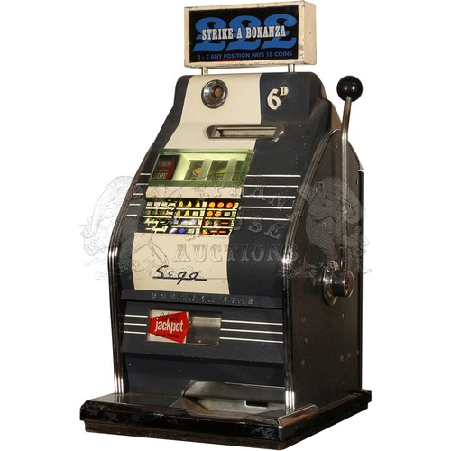Bonanza Star Vintage Coin Operated One Arm Bandit Slot Machine by Sega ...