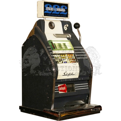 Bonanza Star Vintage Coin Operated One Arm Bandit Slot Machine by Sega ...