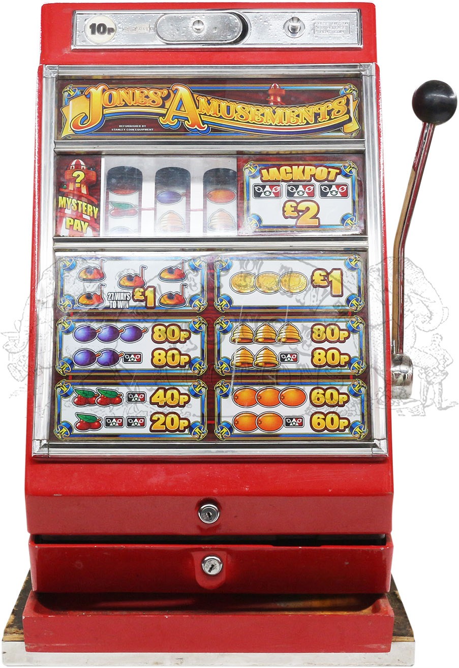 Jones' Amusements Coin Operated One Arm Bandit Slot Machine by Stanley ...