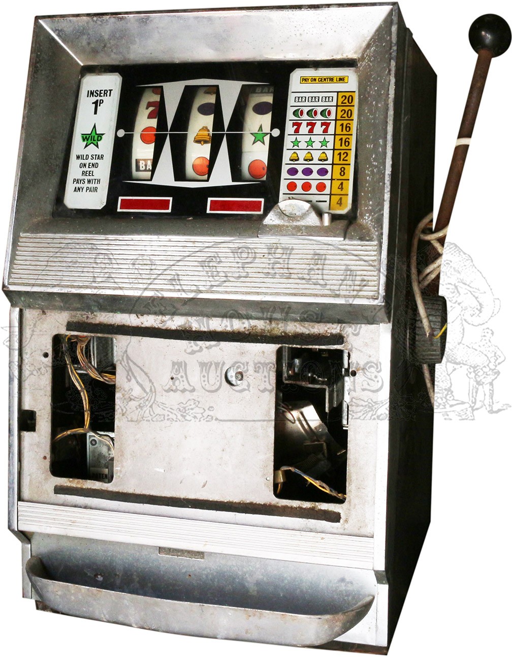 Coin Operated One Arm Bandit Slot Machine by Bally - recent barn find ...
