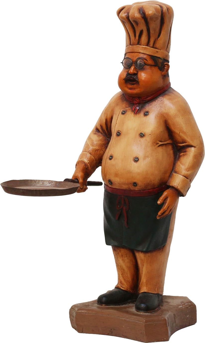 Chef Display Figure, holding (removeable) metal frying pan ...