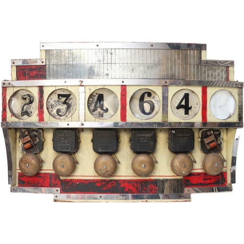Bell Indicator Board from Fairground Electric Pennies Stall, customers ...