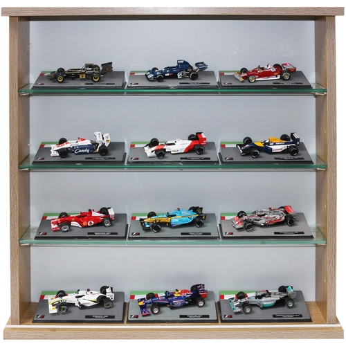 Display of 12 Formula 1 Model Cars, officially licensed models of F1 ...