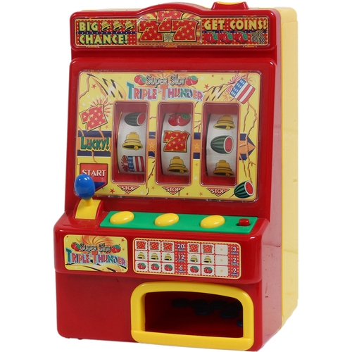 Super Slot Triple Thunder, toy slot machine in good working order with ...