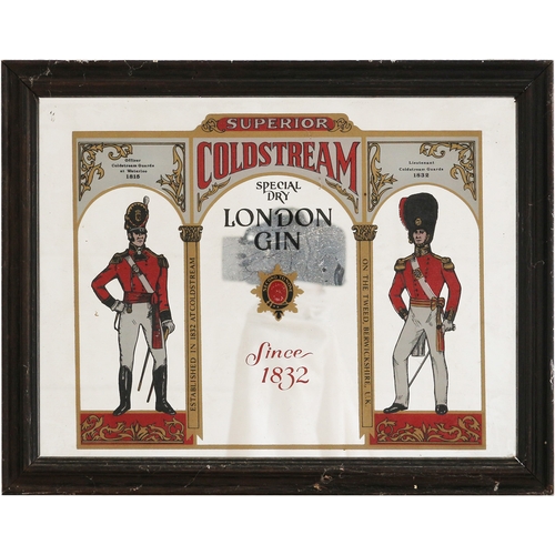 Coldstream London Gin by R. Carmichael & Sons, advertising mirror ...