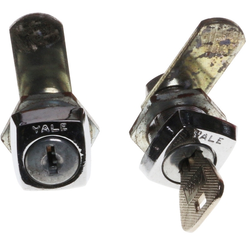 Pair of Yale Locks, as used on Bryans machines, same key operates both ...