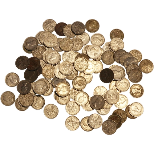 100 x Sixpence (6d) Coins by The Royal Mint.Keywords: 37392