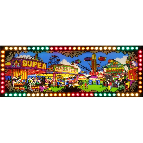 Fairground Scene Illuminated Arcade Light Box, by Academy Signs of ...